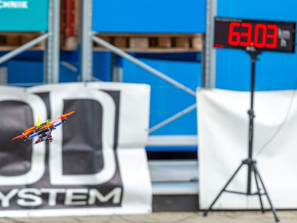 Speed measuring of drone racing - Swiss Drone League - SpeedMaster